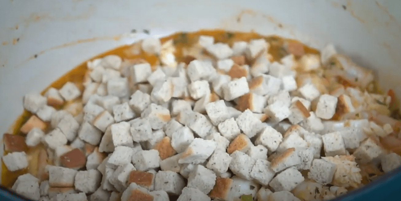 Seafood Stuffing Recipe - Juicy Sauce